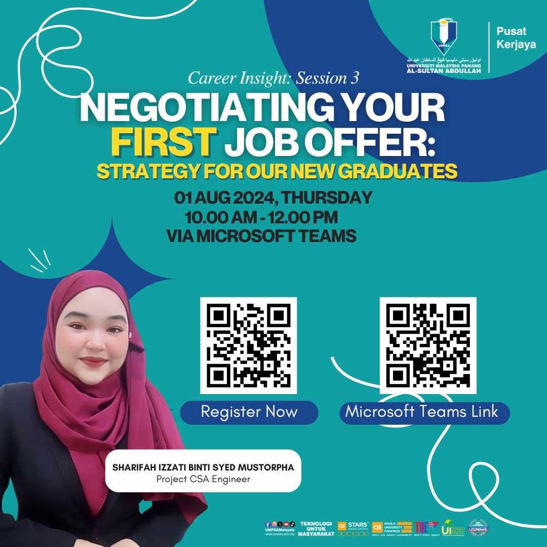 Career Centre - UMPSACC CAREER INSIGHT SESSION 3: Negotiating Your ...